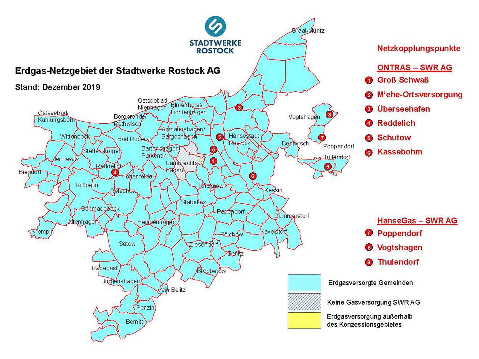 Unser Erdgas-Netz | Stadtwerke Rostock